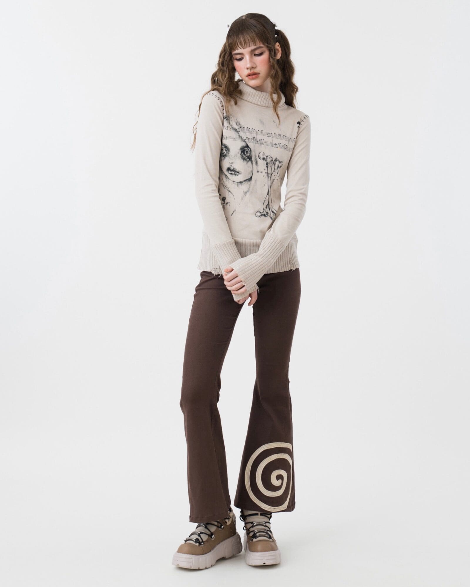 Bones Turtle Neck Top – sixthdimension.shop