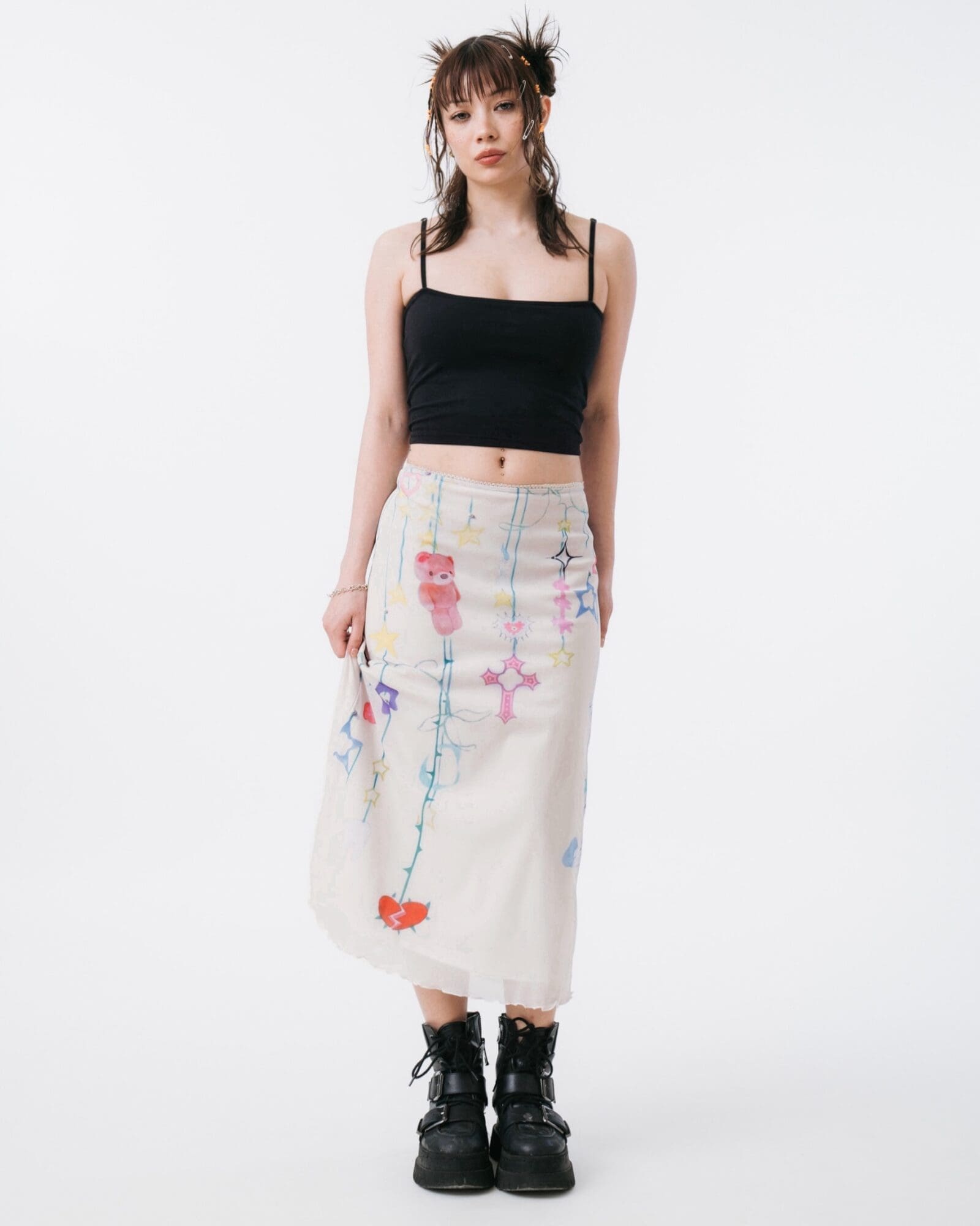Wish Mesh Midi-Skirt – sixthdimension.shop