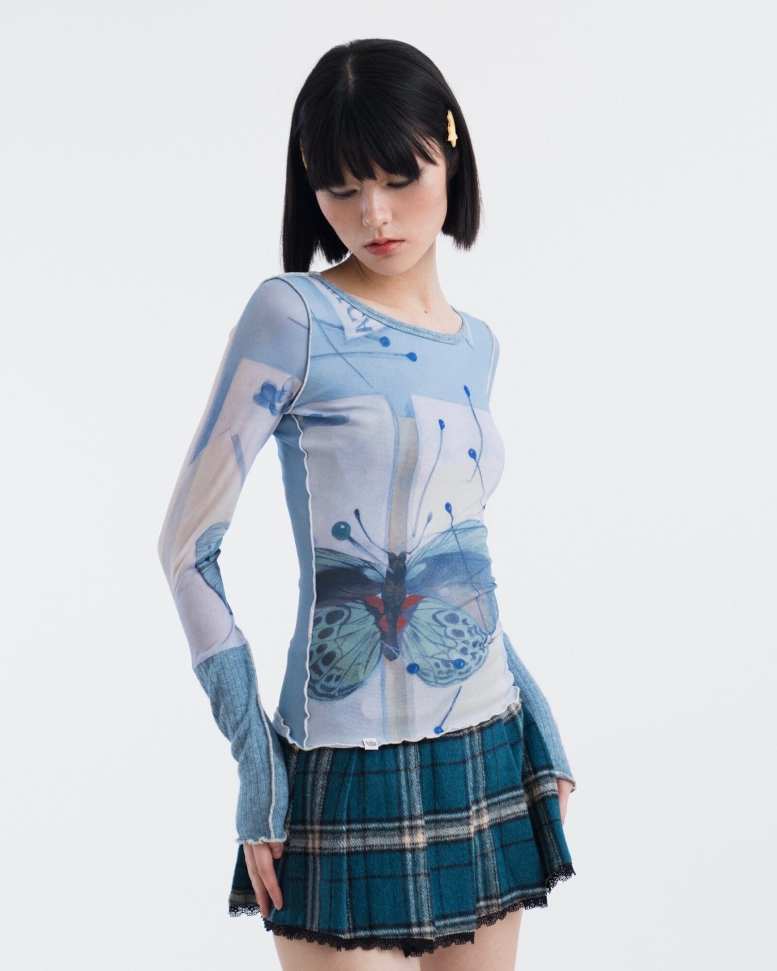 Metamorphosis Long Sleeves Mesh Top – sixthdimension.shop