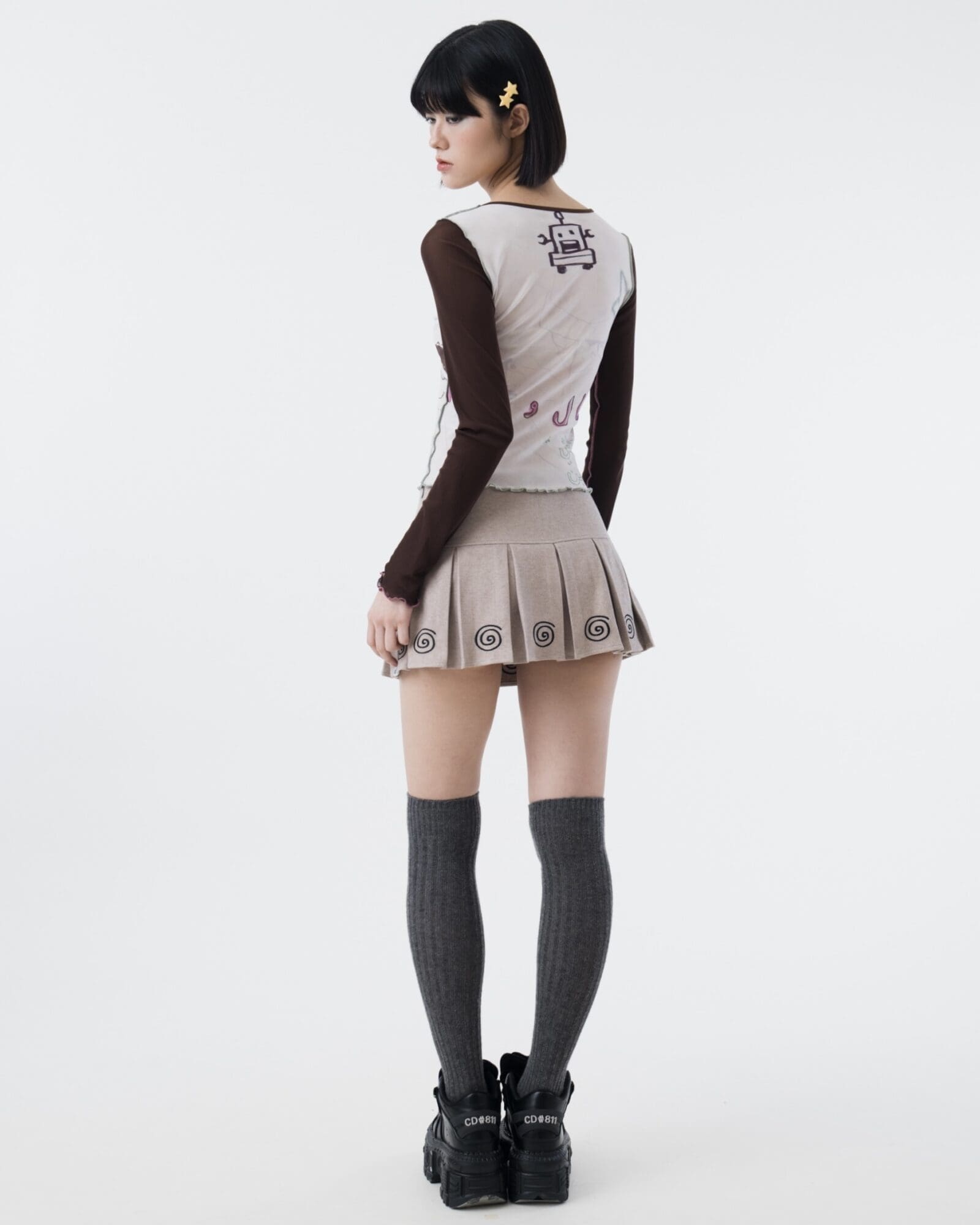 Layal Long Sleeves Mesh Top – sixthdimension.shop