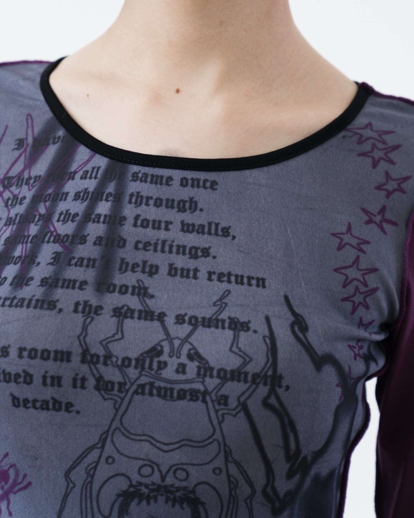 Nocturne Long Sleeves Mesh Top – sixthdimension.shop
