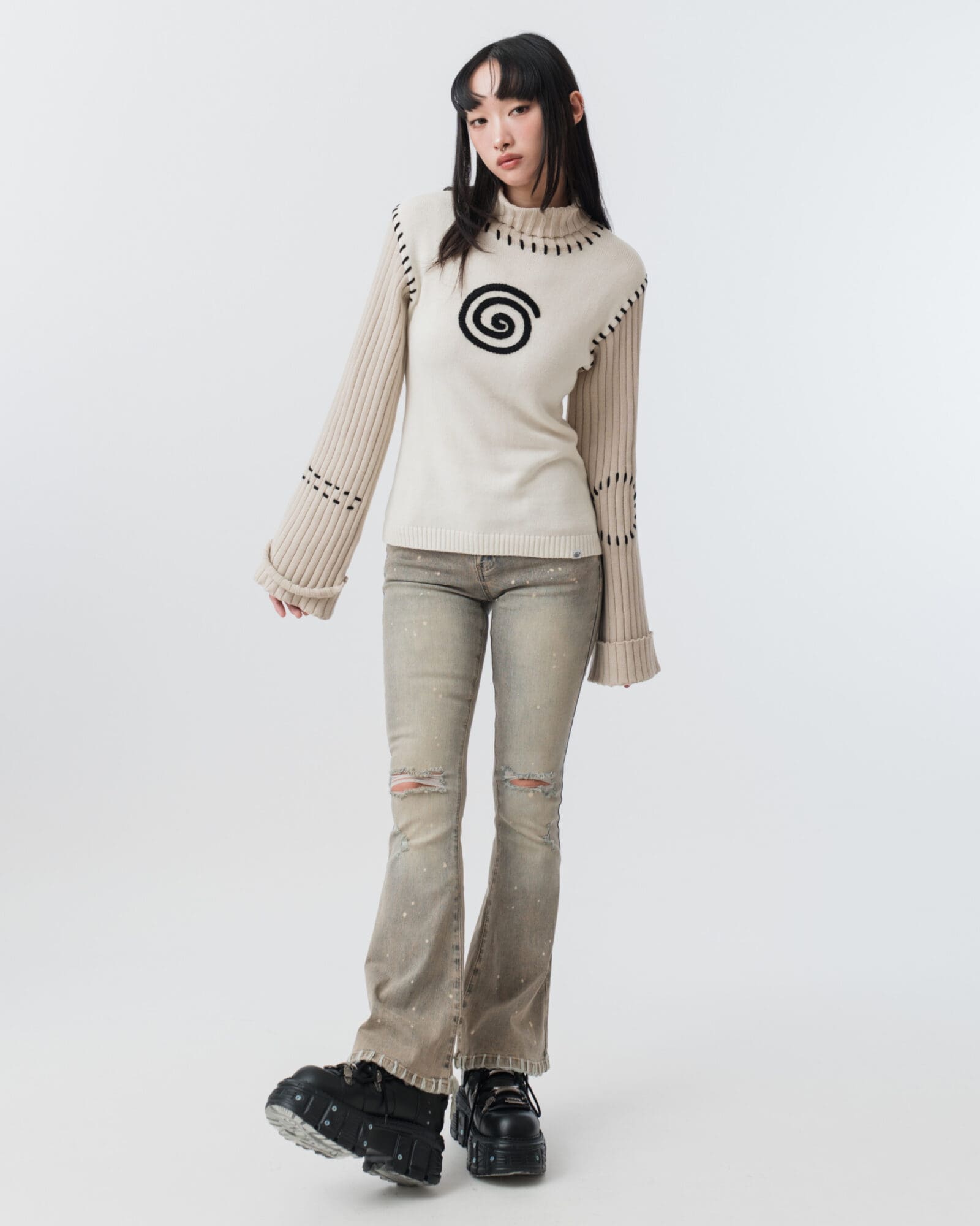 Stitches Turtle Neck Sweater – sixthdimension.shop